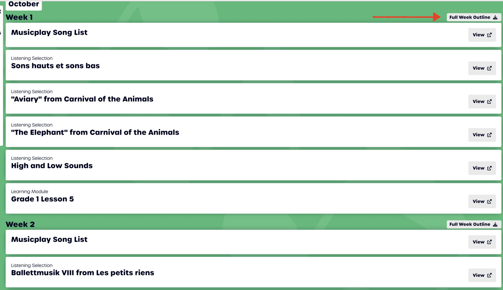 How do I plan my lesson using MusicplayOnline?